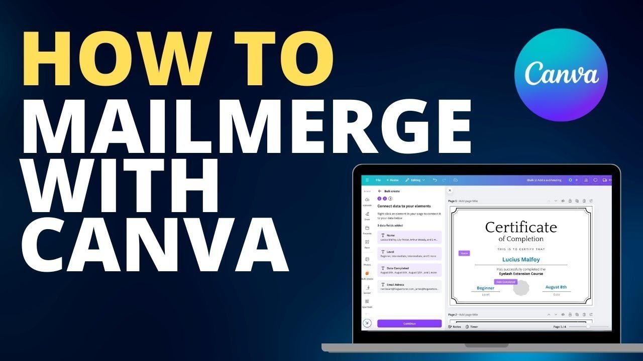 Canva Mail Merge: Step-by-Step Guide For Beginners (Bulk Create ...