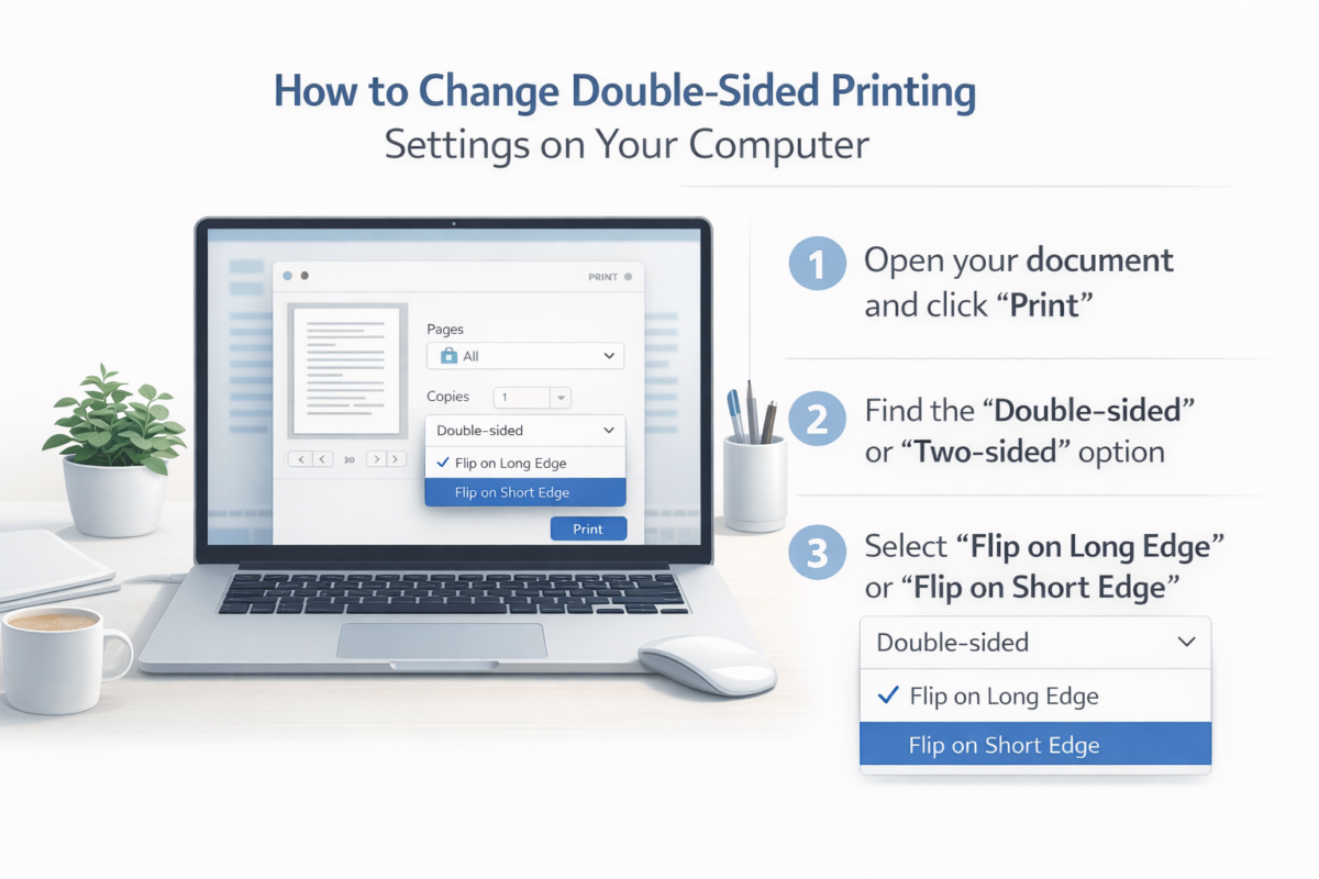 Flip on Long Edge Vs Short Edge: Easy Double-Sided Print Guide ...